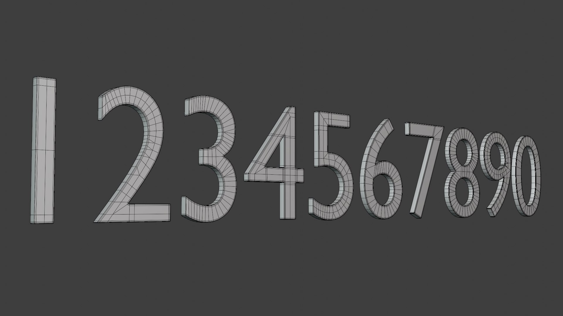 3D Numbers - TurboSquid 2105858