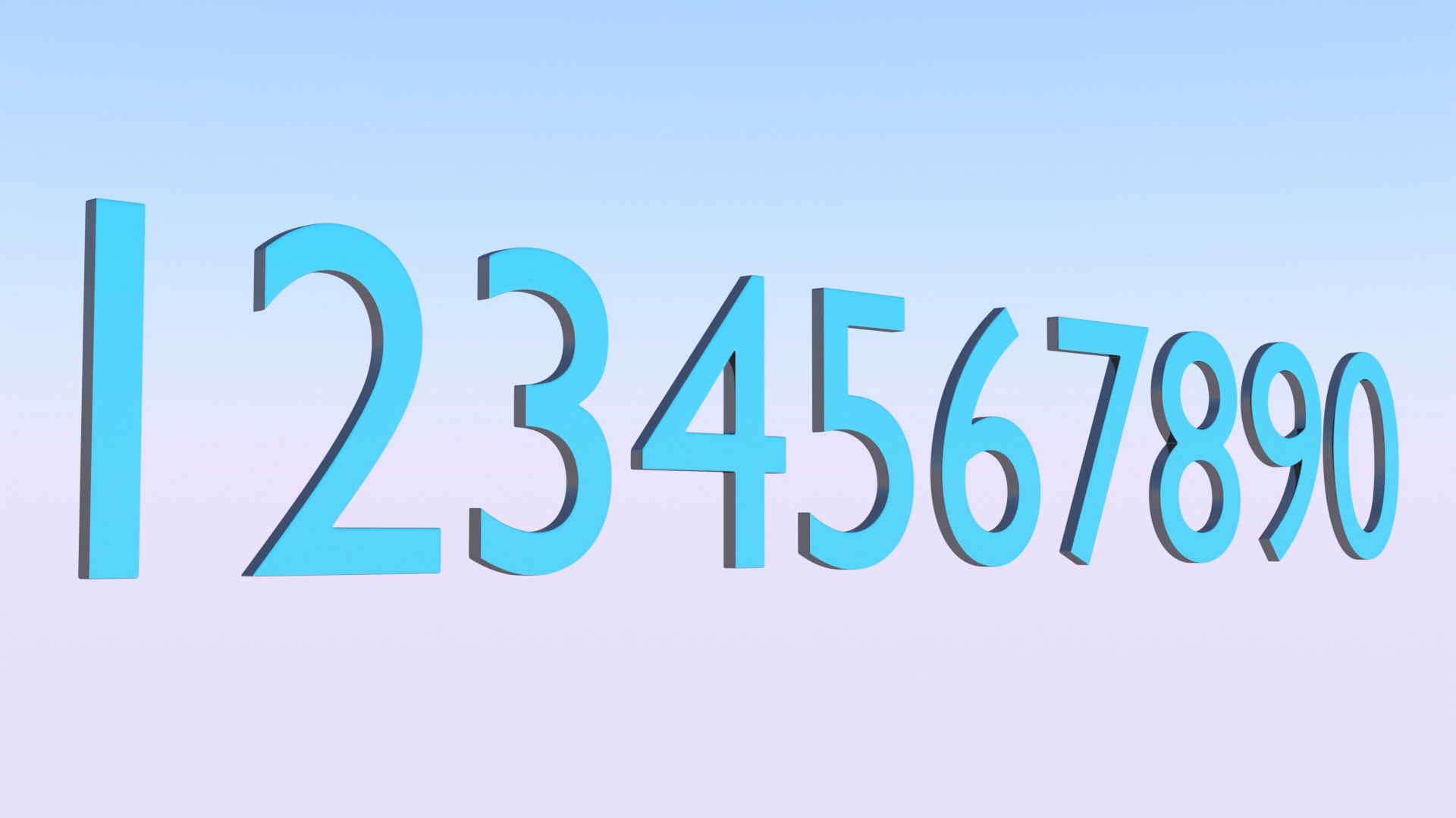 3D Numbers - TurboSquid 2105858