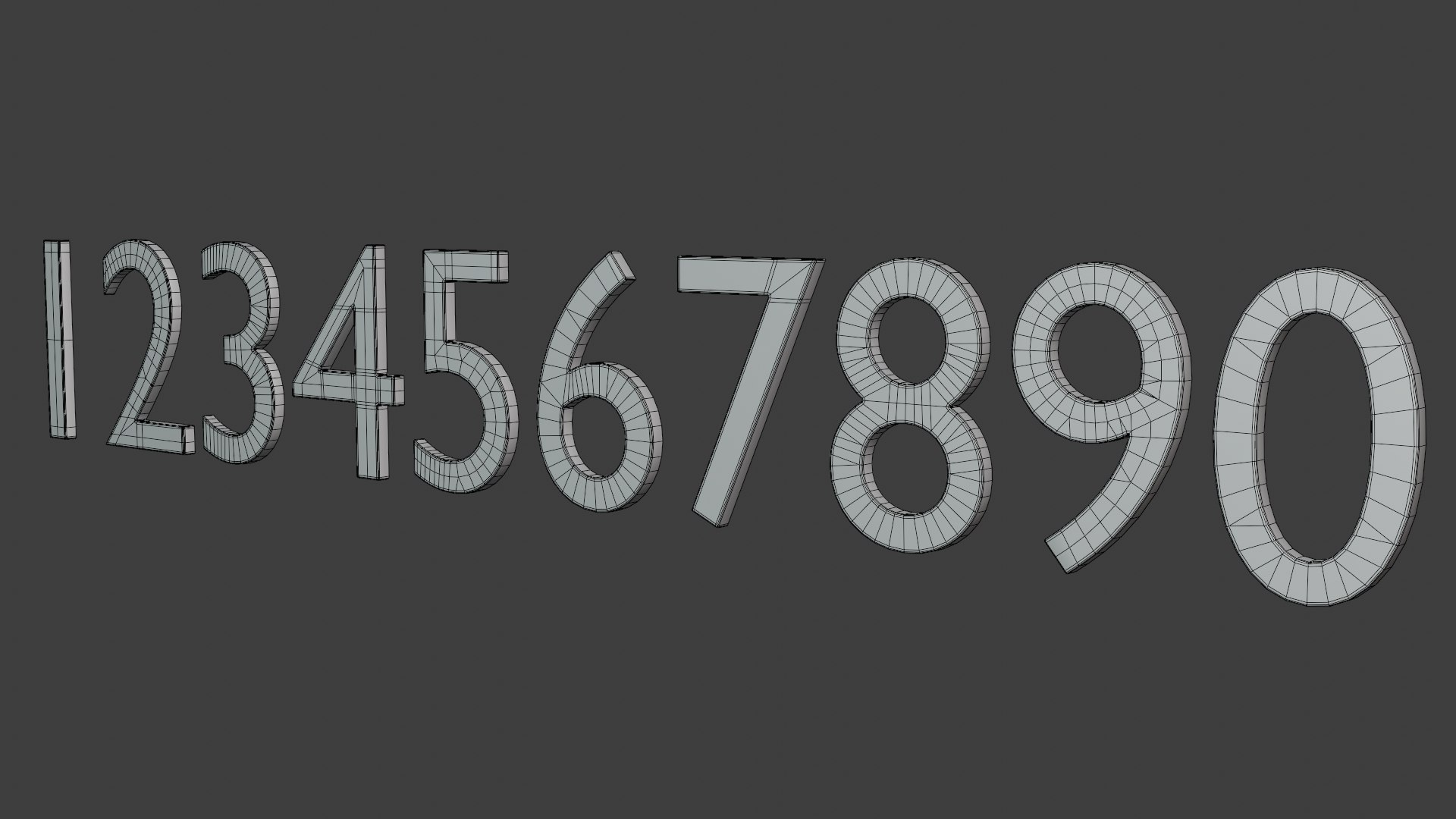 3D Numbers - TurboSquid 2105858