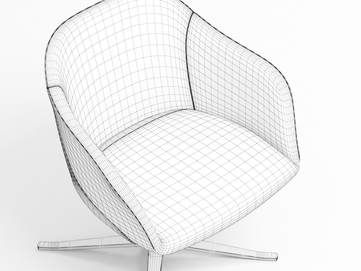 Turtle Bucket Chair 3D Model - TurboSquid 1418678