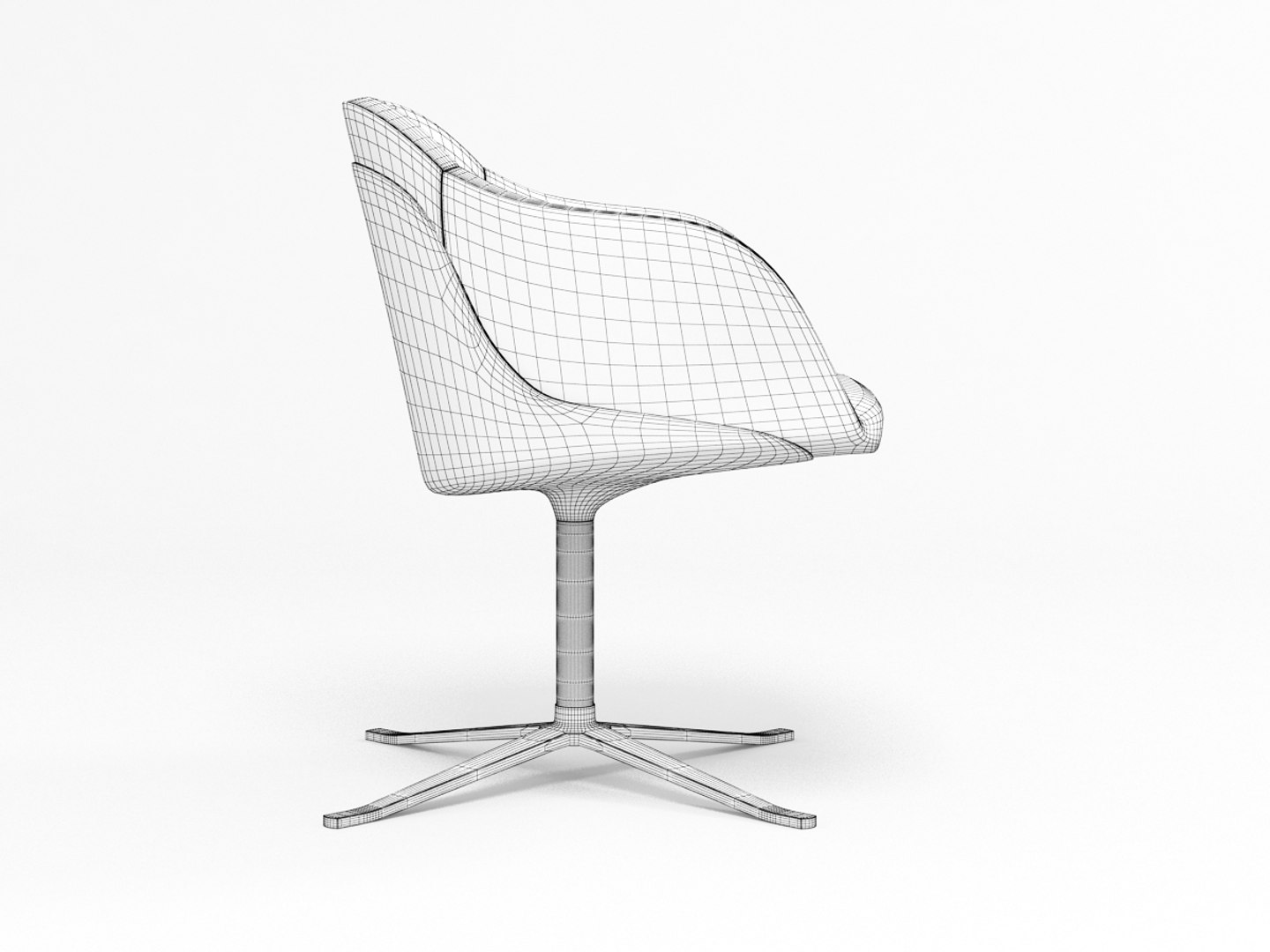 Turtle Bucket Chair 3D Model - TurboSquid 1418678