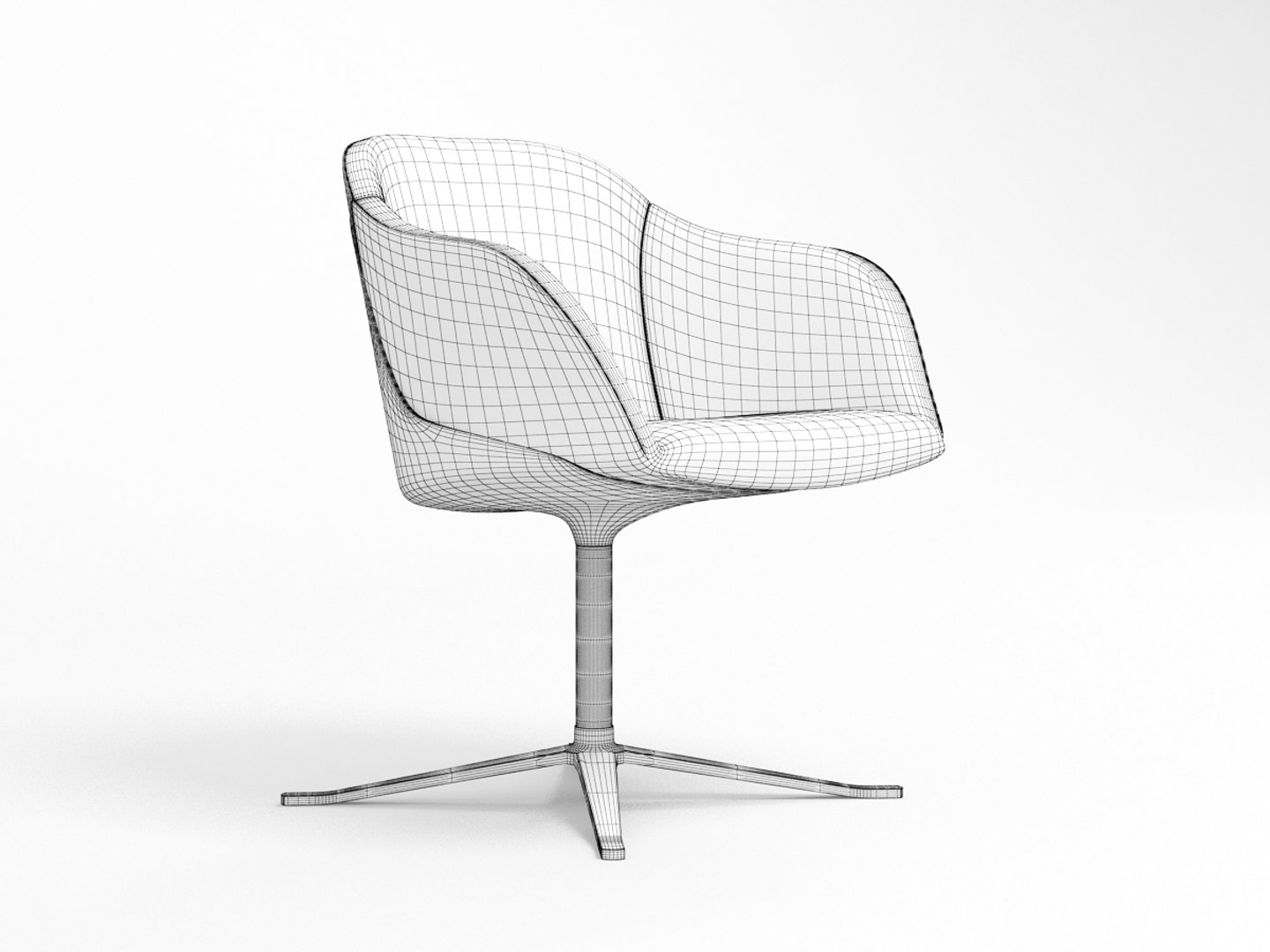 Turtle Bucket Chair 3D Model - TurboSquid 1418678