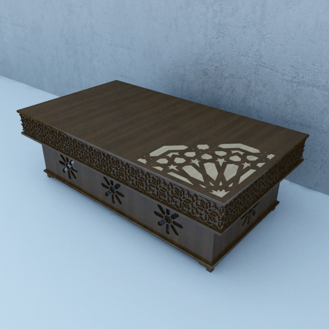 Traditional table 3D model - TurboSquid 1290611