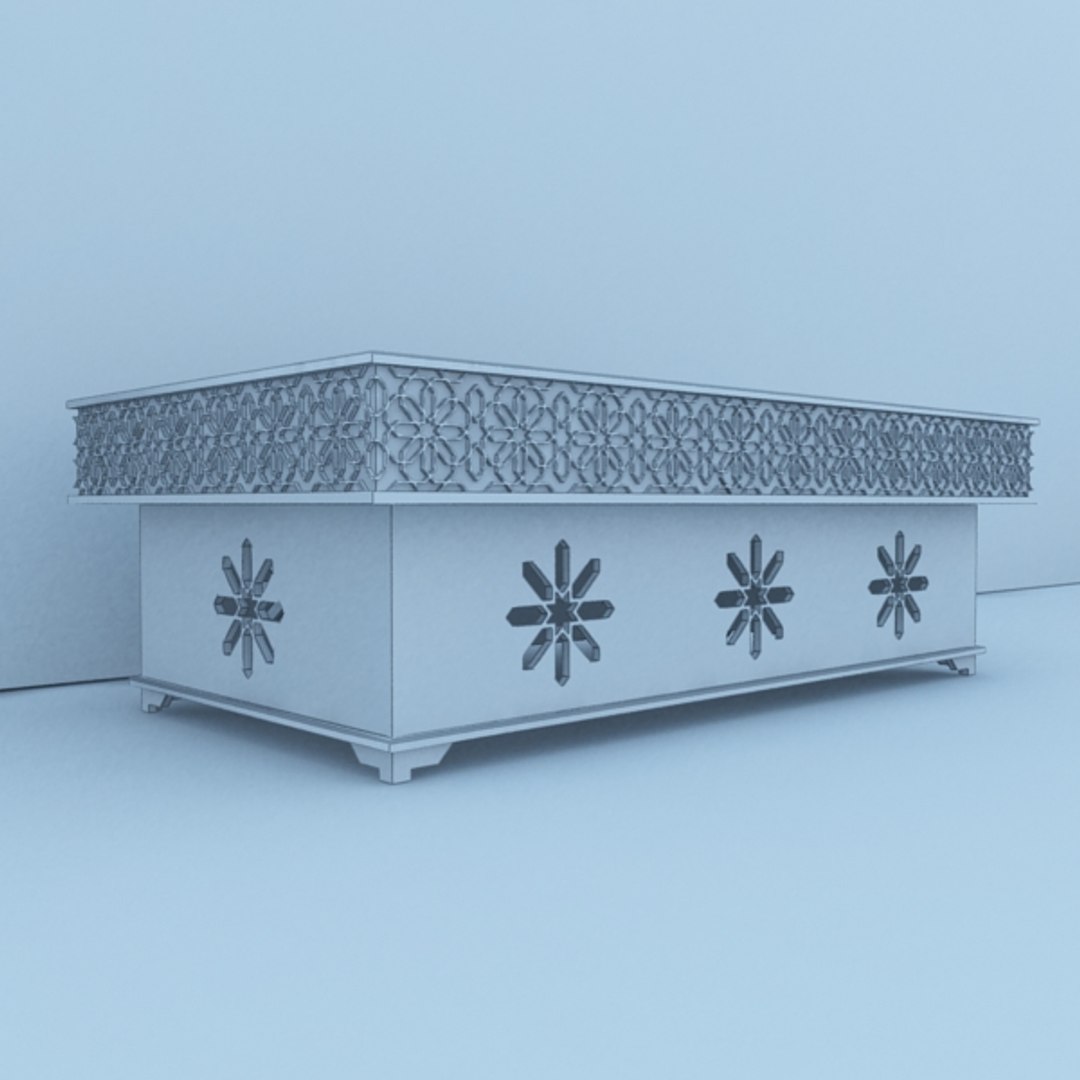 Traditional table 3D model - TurboSquid 1290611