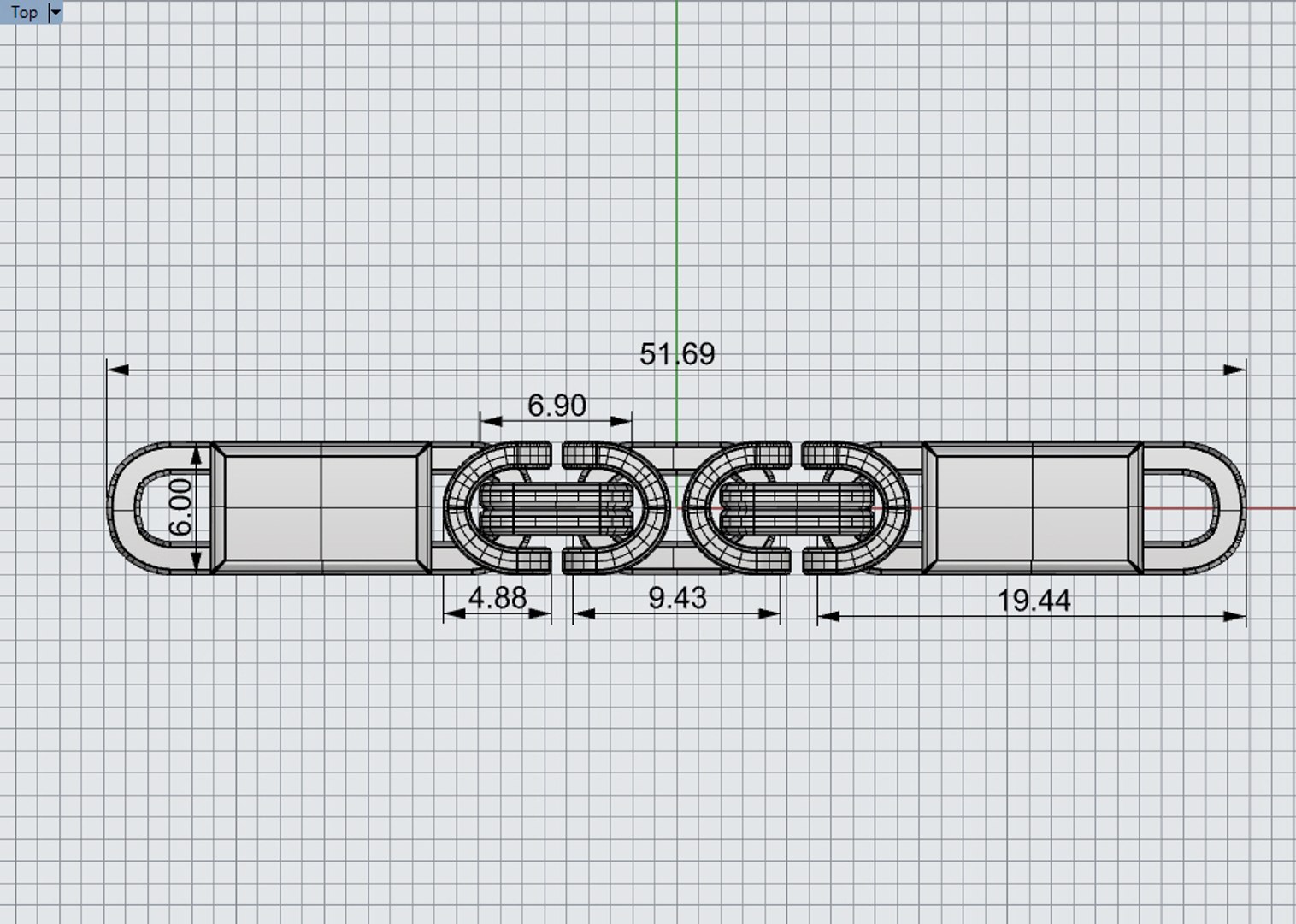3D Chainlink Printable Necklace Chain - TurboSquid 1355792
