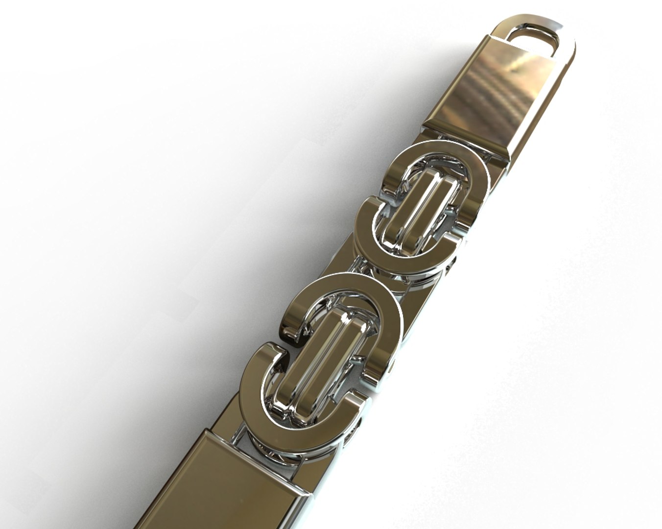3D Chainlink Printable Necklace Chain - TurboSquid 1355792