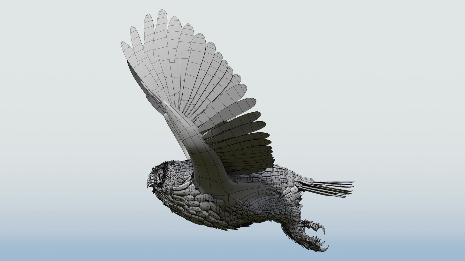 Sown Owl-BLENDER 3D Model - TurboSquid 1937970