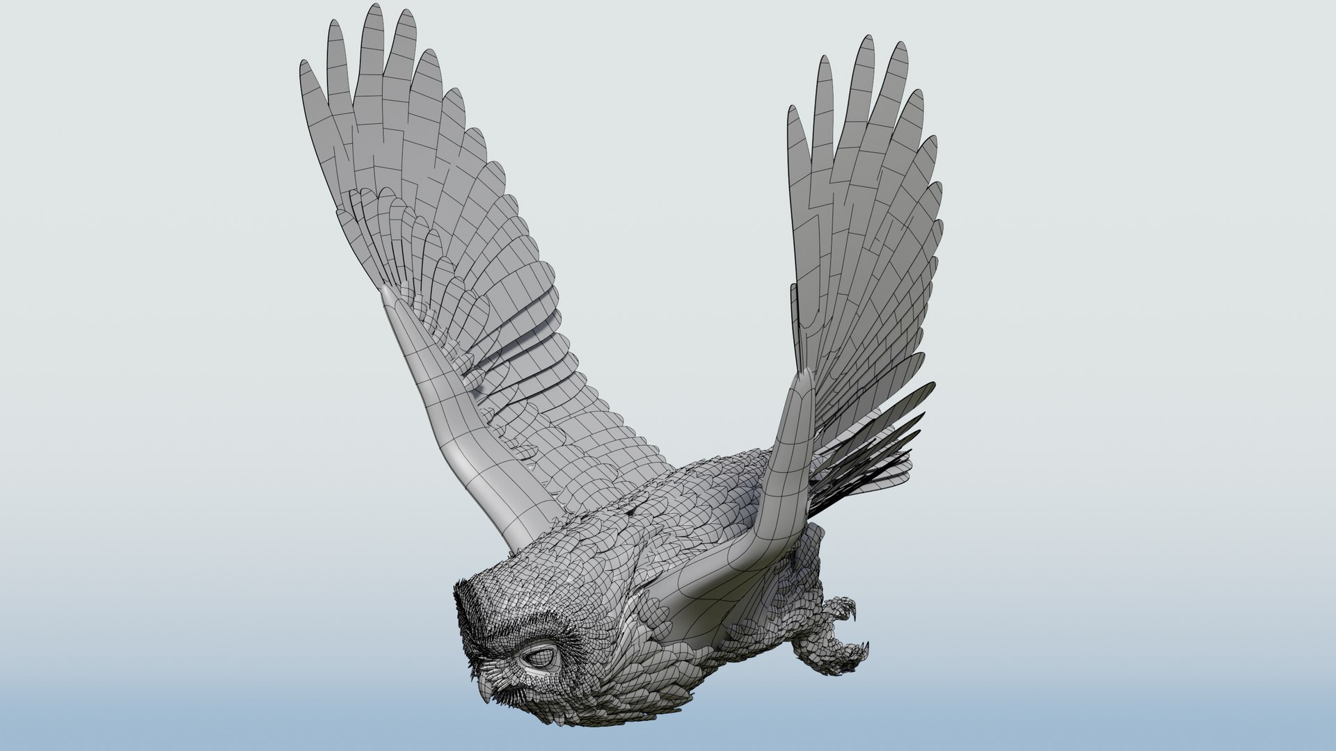 Sown Owl-BLENDER 3D Model - TurboSquid 1937970