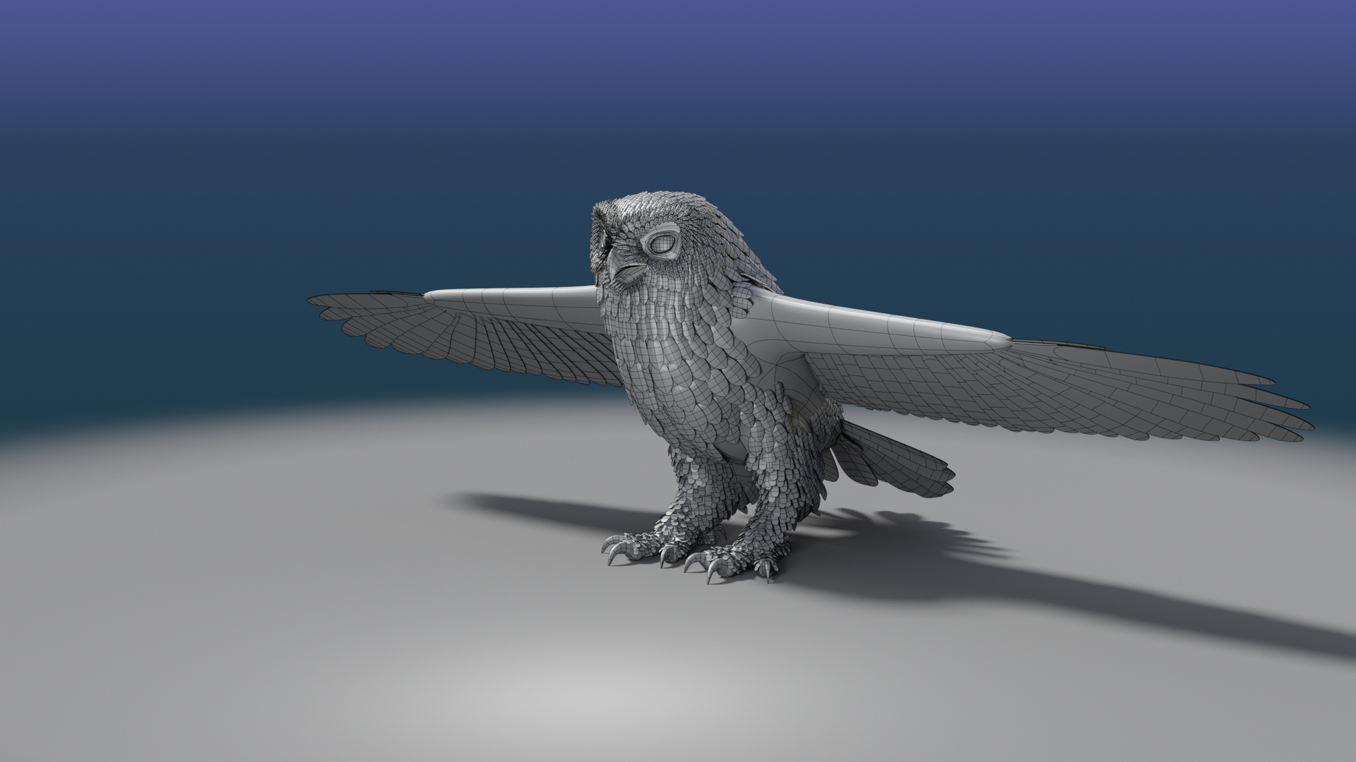 Sown Owl-BLENDER 3D model - TurboSquid 1937970