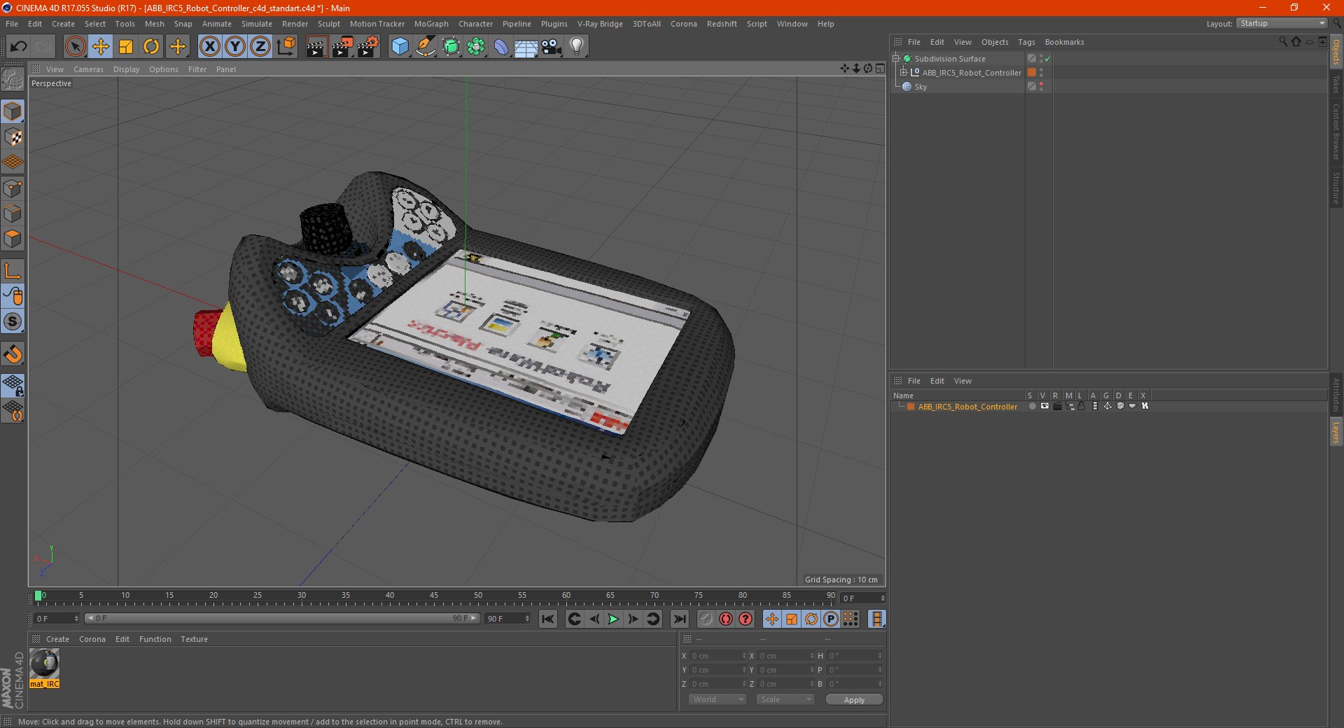 3d Abb Irc5 Robot Controller Turbosquid 1860946
