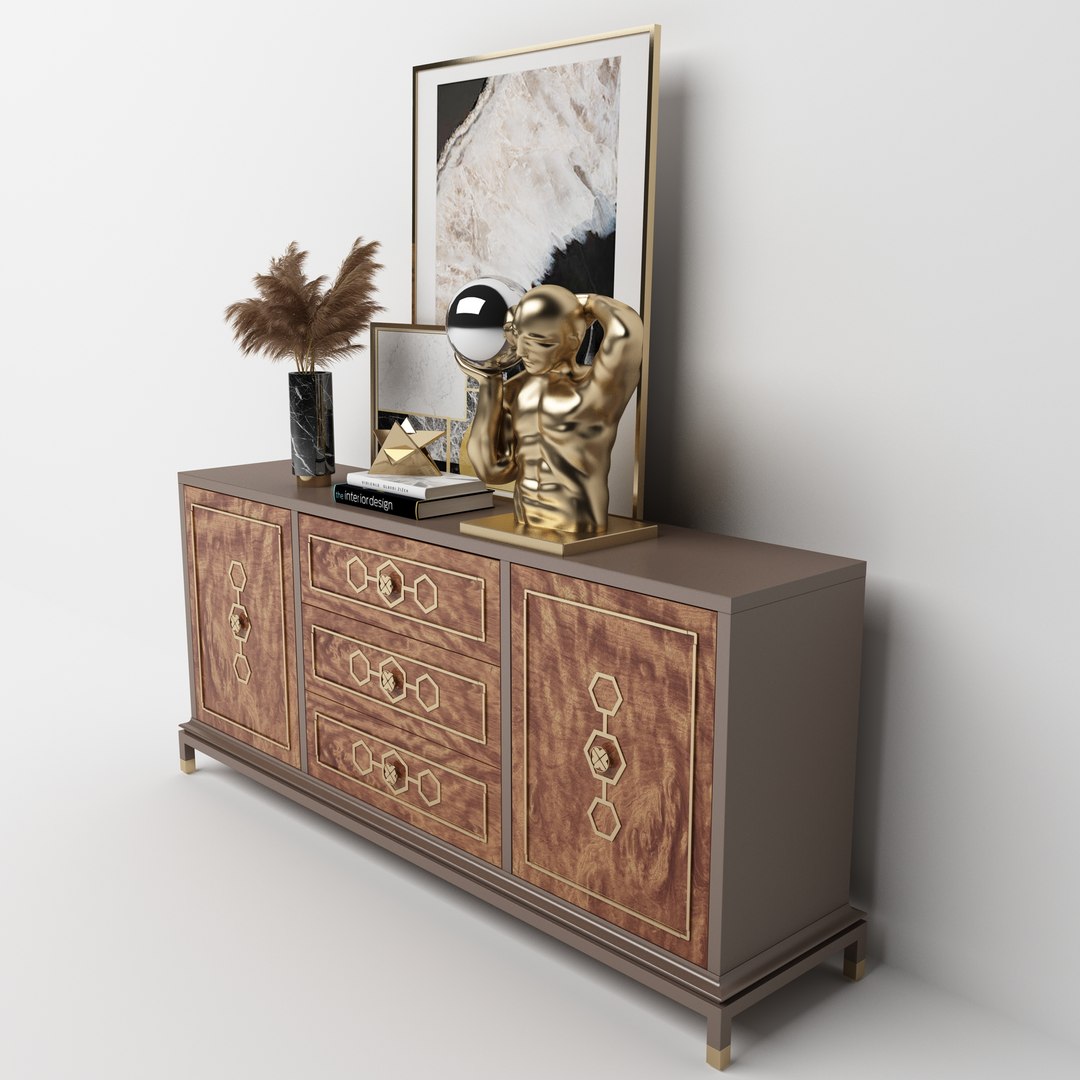Console buffet 3D model - TurboSquid 1974295
