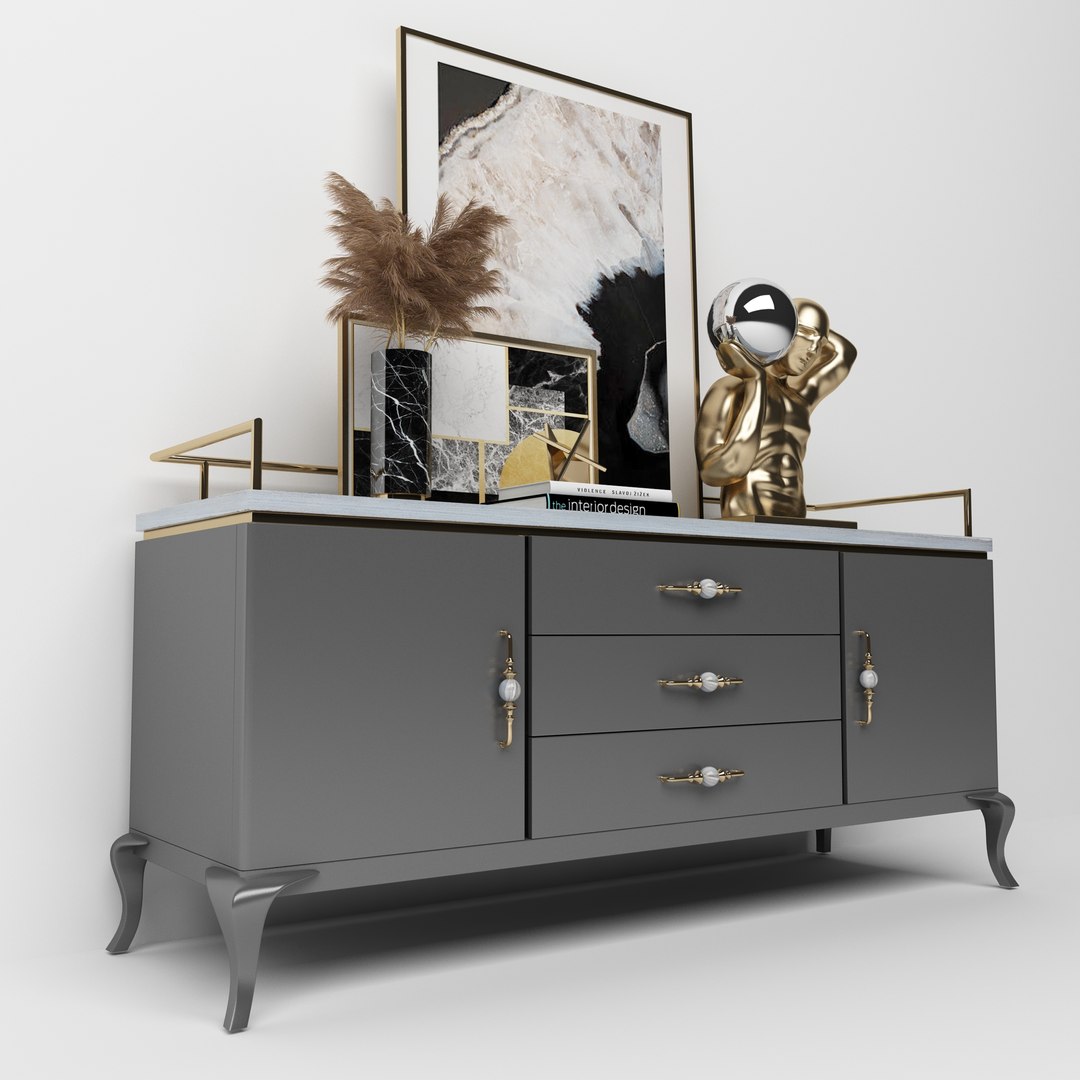 Console buffet 3D model - TurboSquid 1974295