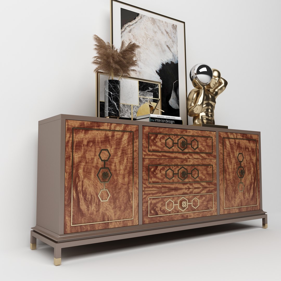 Console buffet 3D model - TurboSquid 1974295