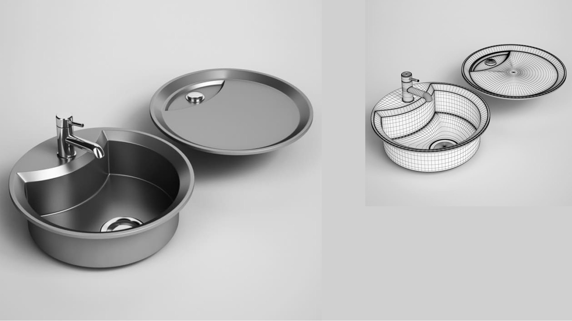 3D Model Round Sink 01 - TurboSquid 1871032