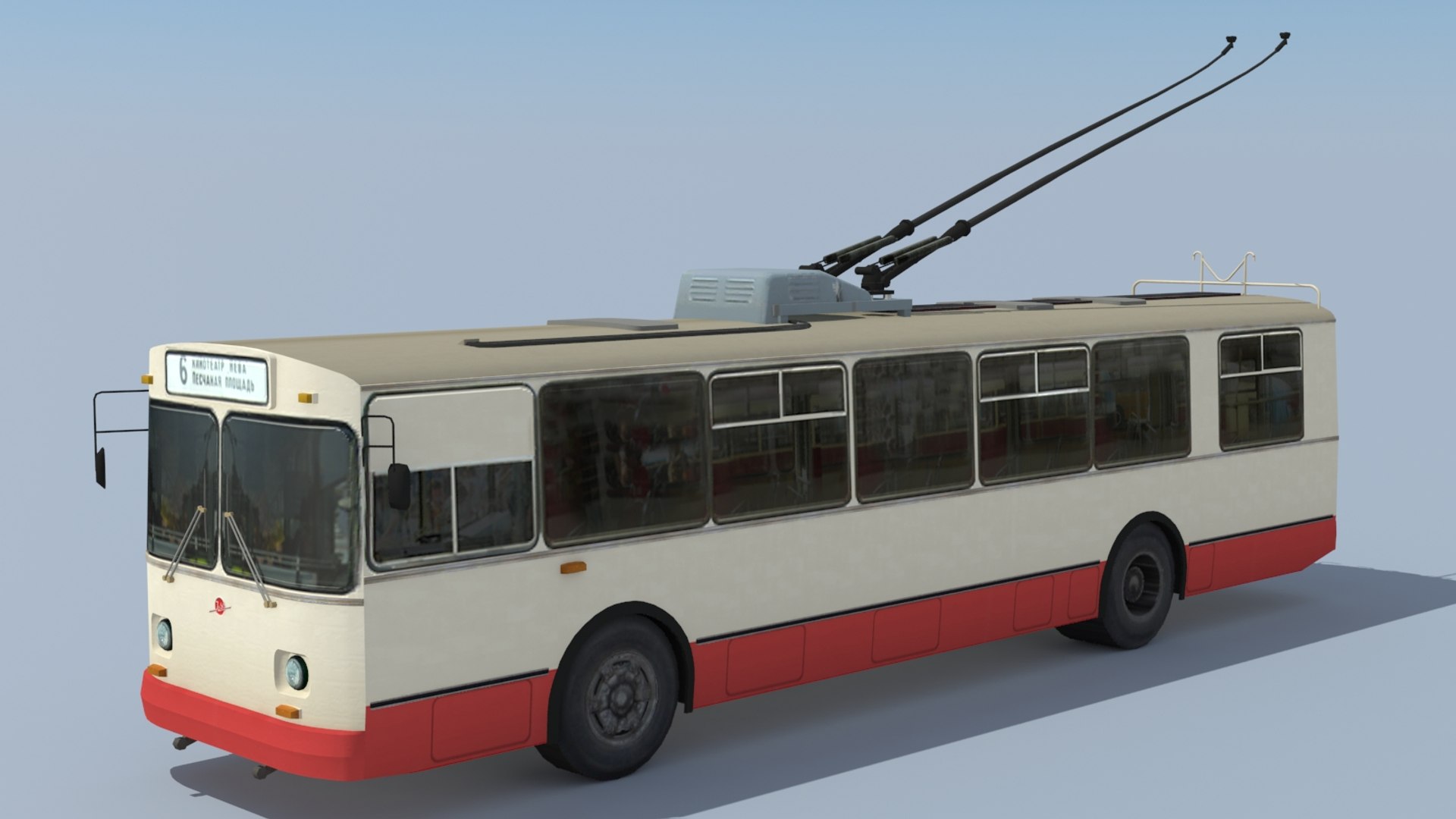 Soviet Trolleybus Ziu-682v 1983 Obj