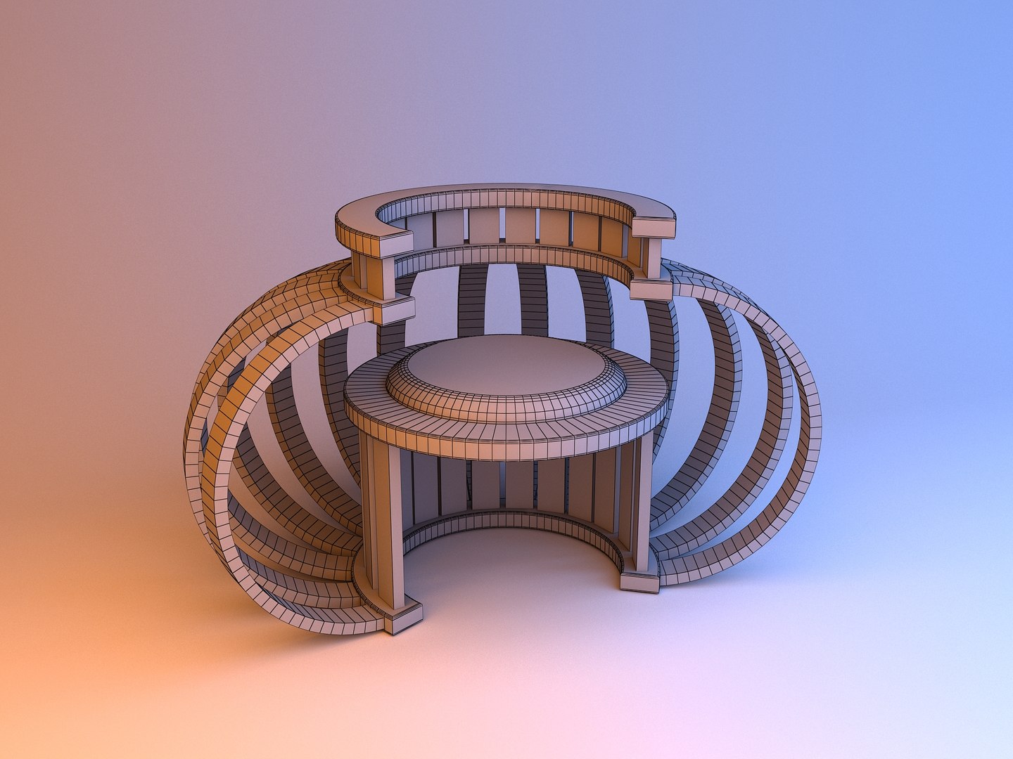 3D Unusual Wood Chair 3D Model - TurboSquid 1735398