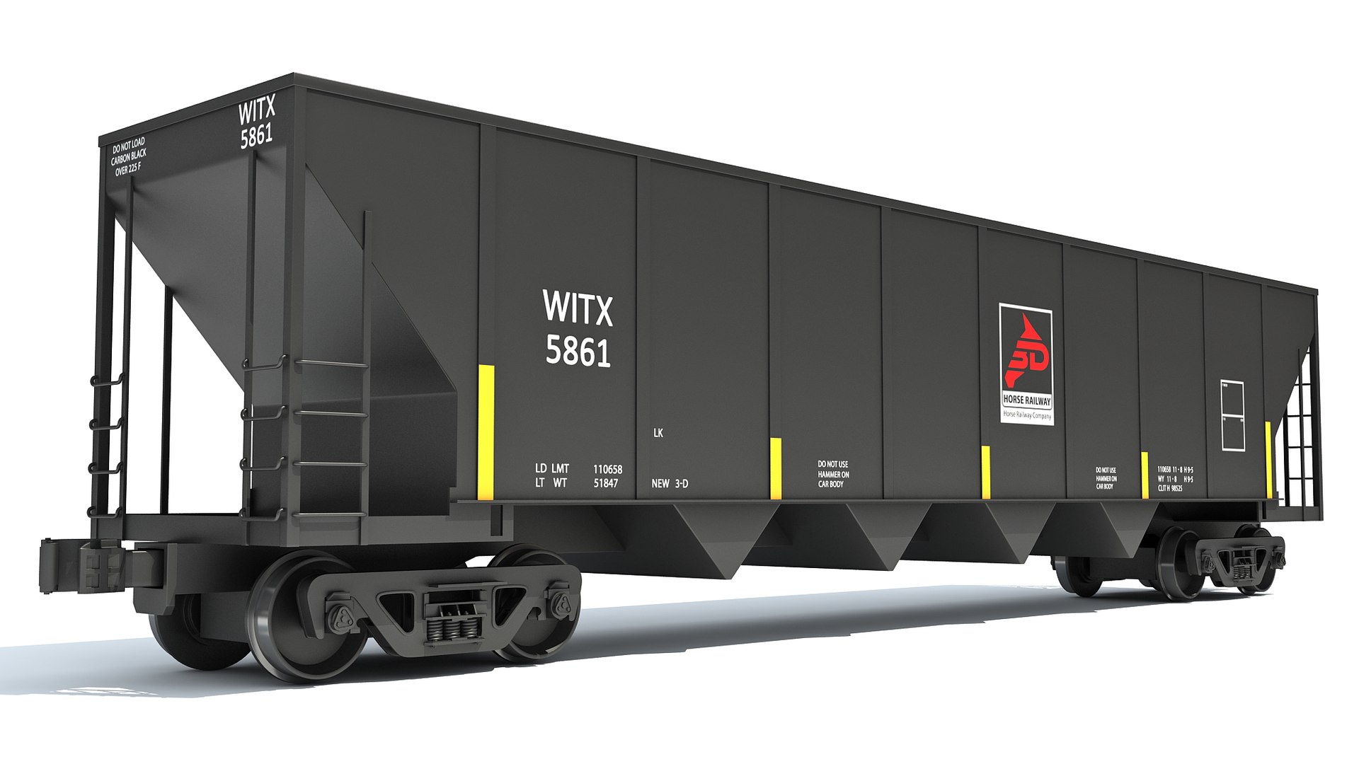 3D Model Railroad Hopper Car - TurboSquid 1530697