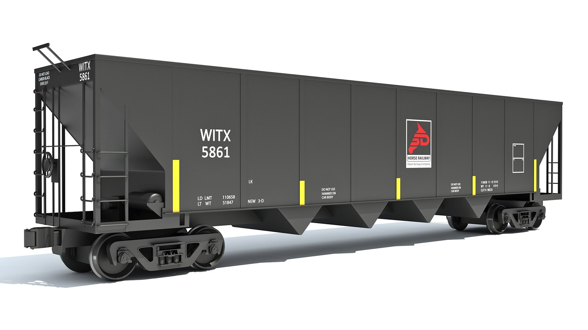 3D Model Railroad Hopper Car - TurboSquid 1530697