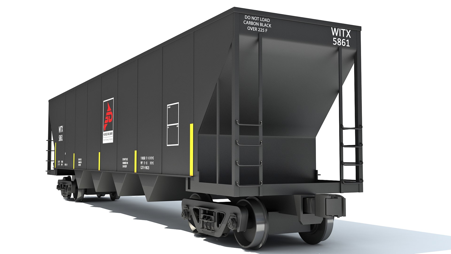 3D Model Railroad Hopper Car - TurboSquid 1530697