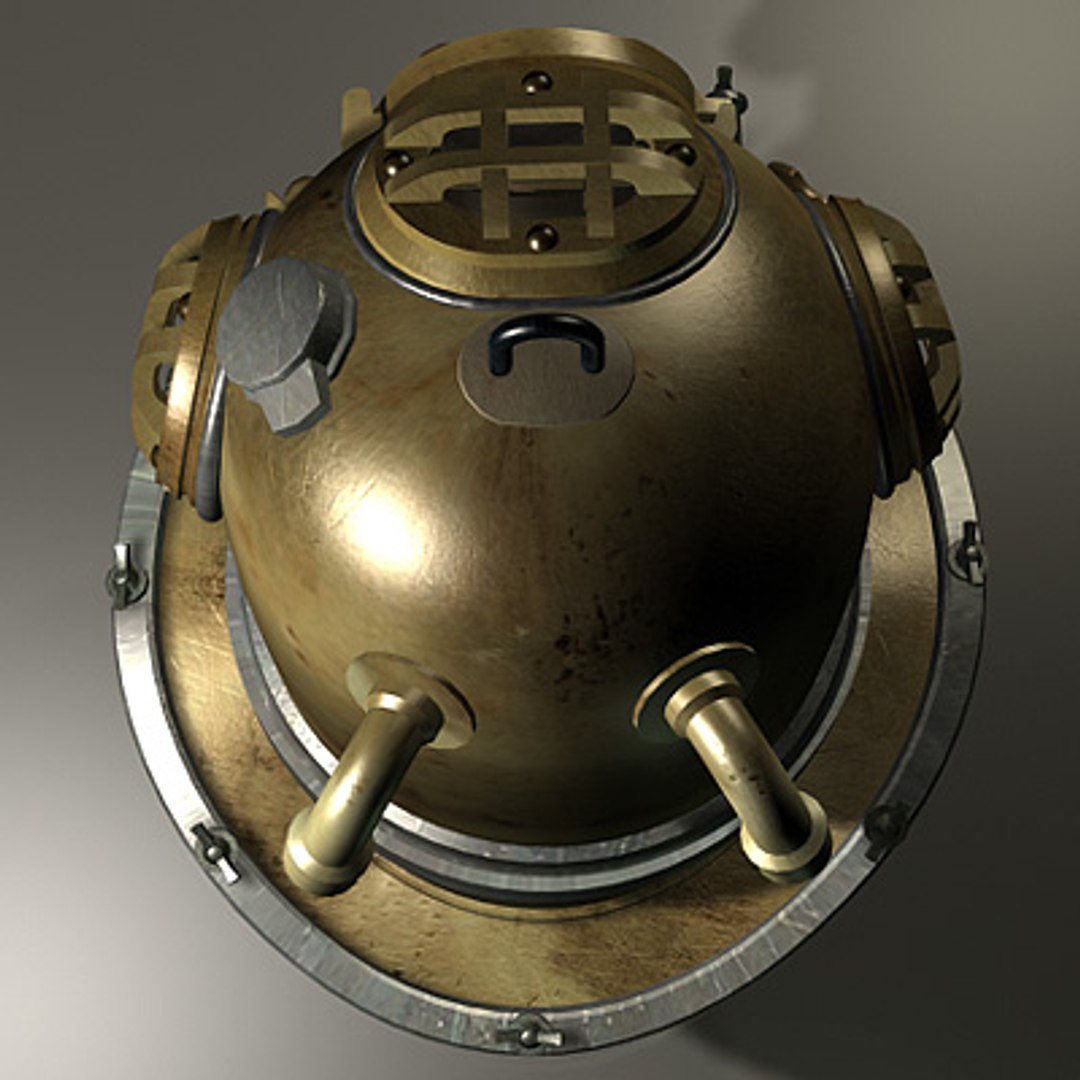 3d mark v diver helmet model