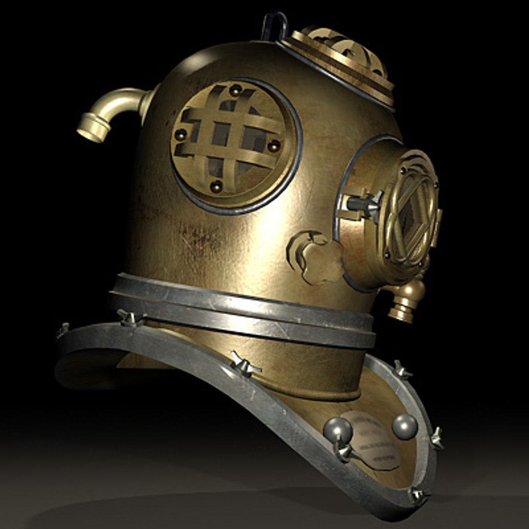 3d mark v diver helmet model