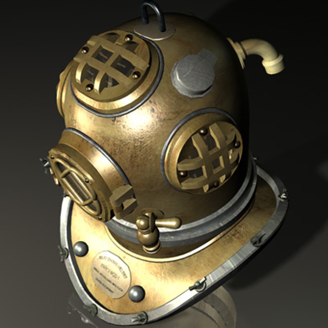 3d mark v diver helmet model