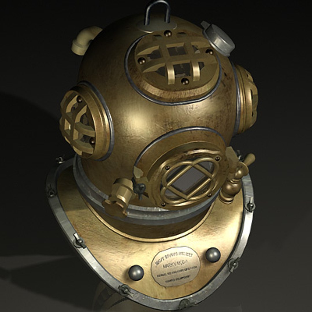 3d mark v diver helmet model
