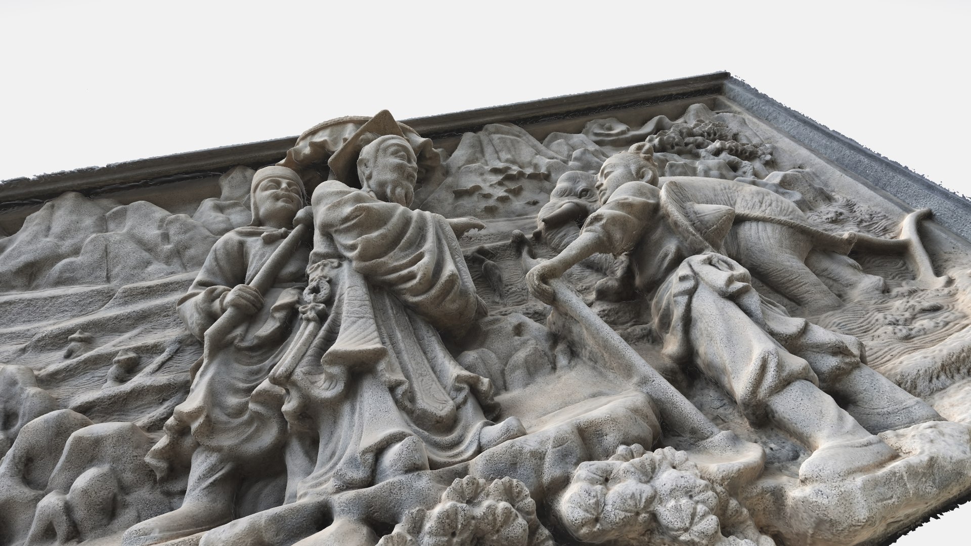 3D 3D Ancient Chinese Rock Sculpture - TurboSquid 1881881