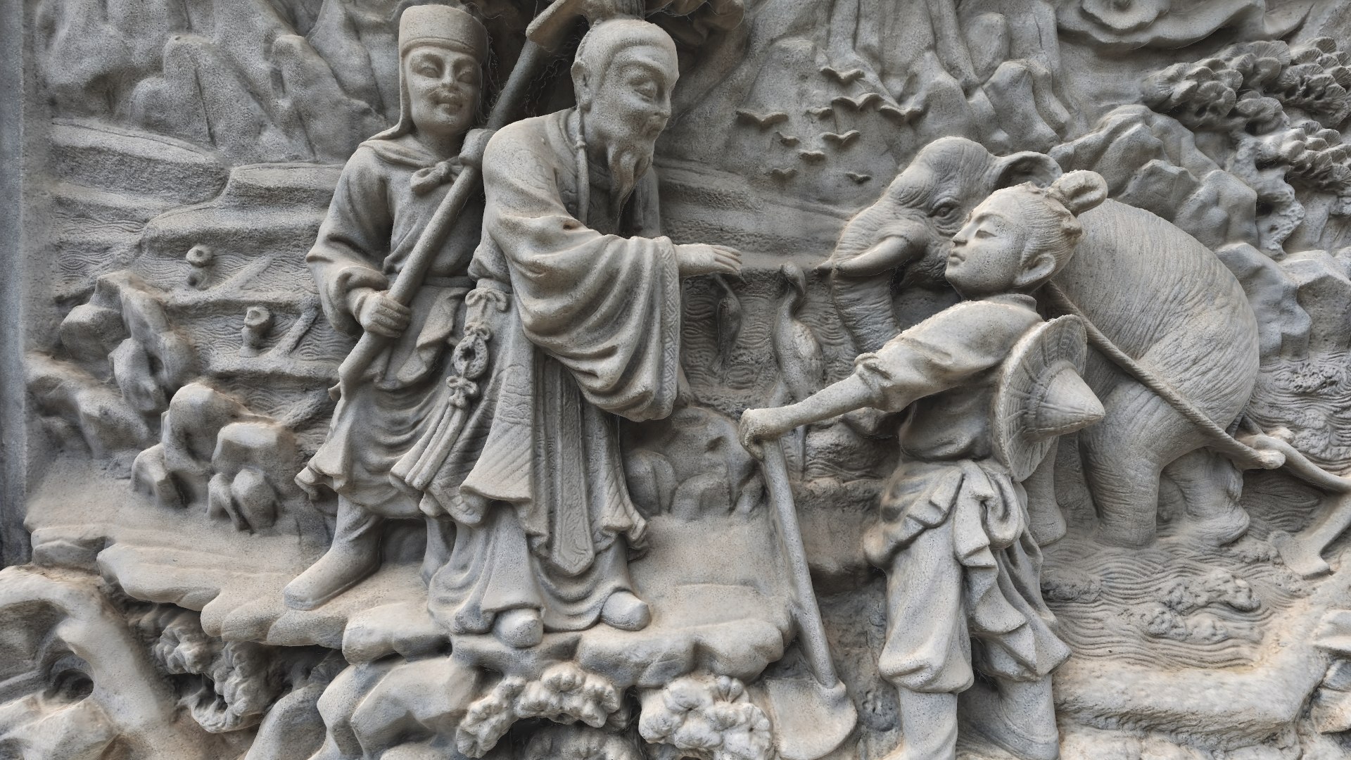 3D 3D Ancient Chinese Rock Sculpture - TurboSquid 1881881