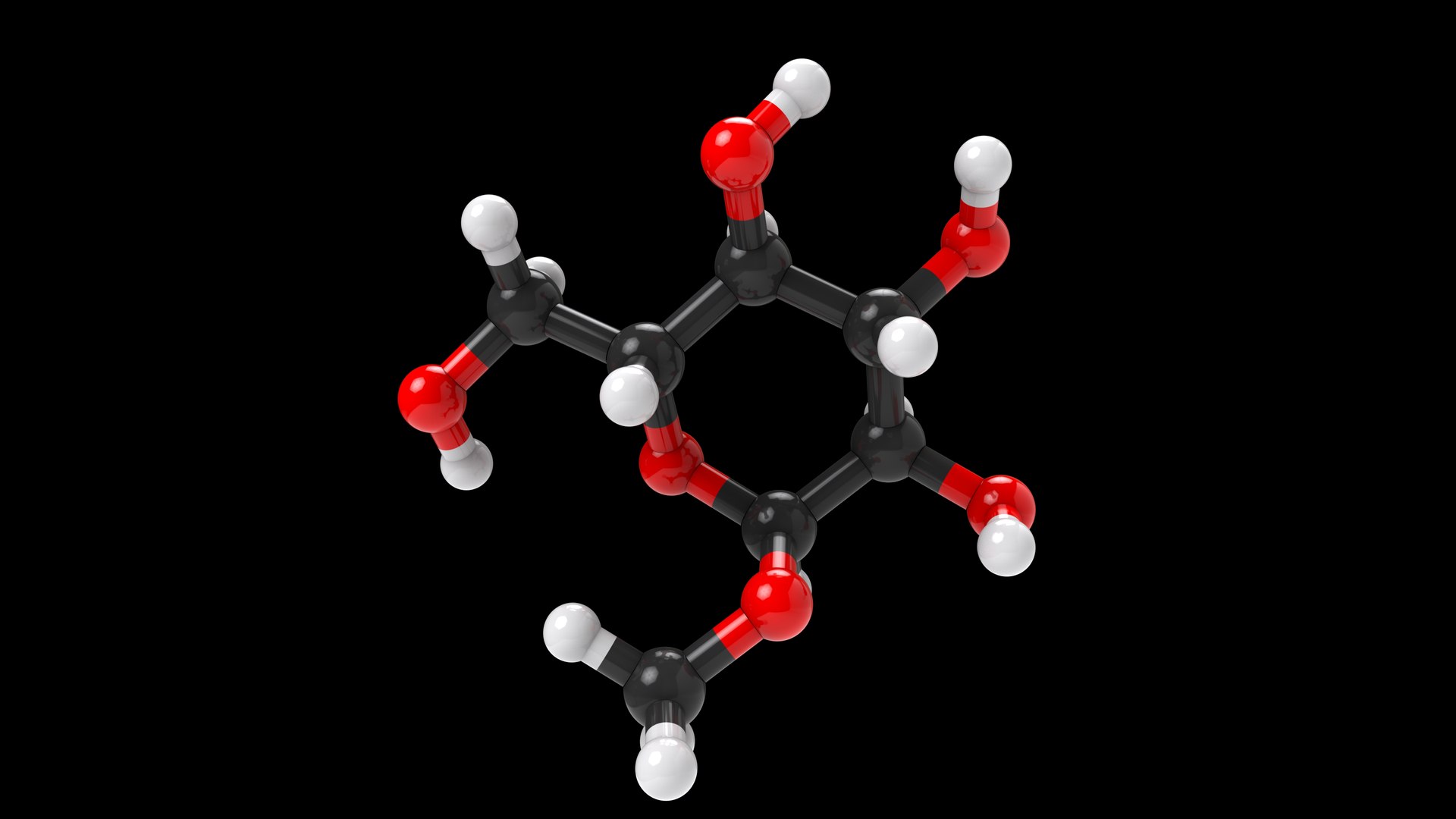 3D Alpha Methyl Glucoside - TurboSquid 2210479