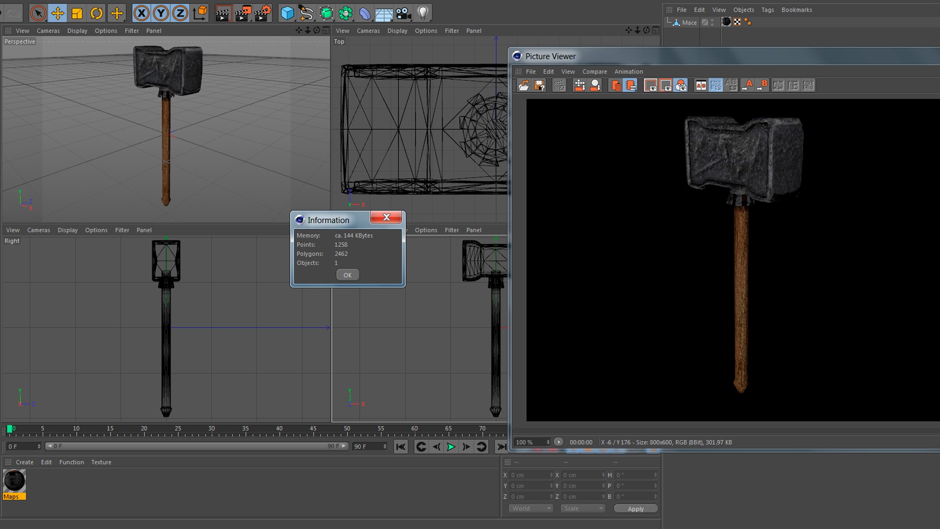 mace modelled games obj