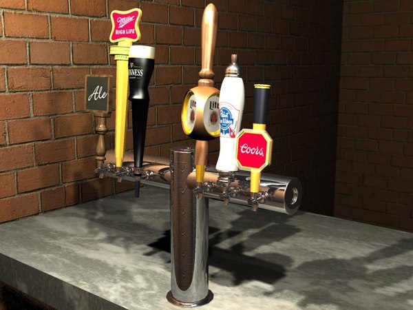 beer tap 3d model