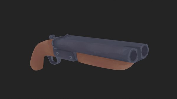 Painterly Sawed Off Shotgun 3D model - TurboSquid 1974674