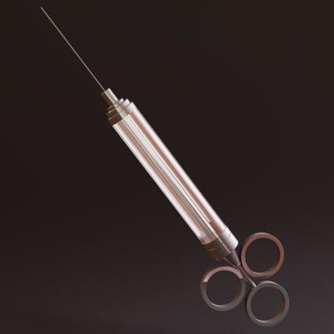 Metal Syringe 3d Obj