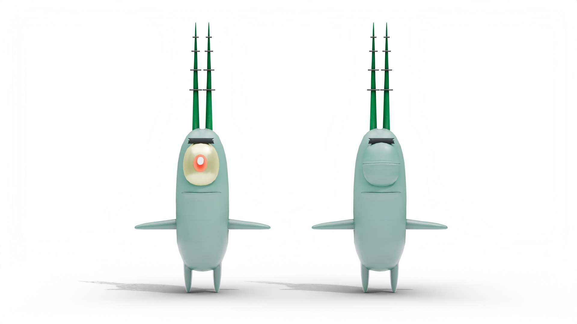 Plankton - SpongeBob 3D Model - TurboSquid 2470300