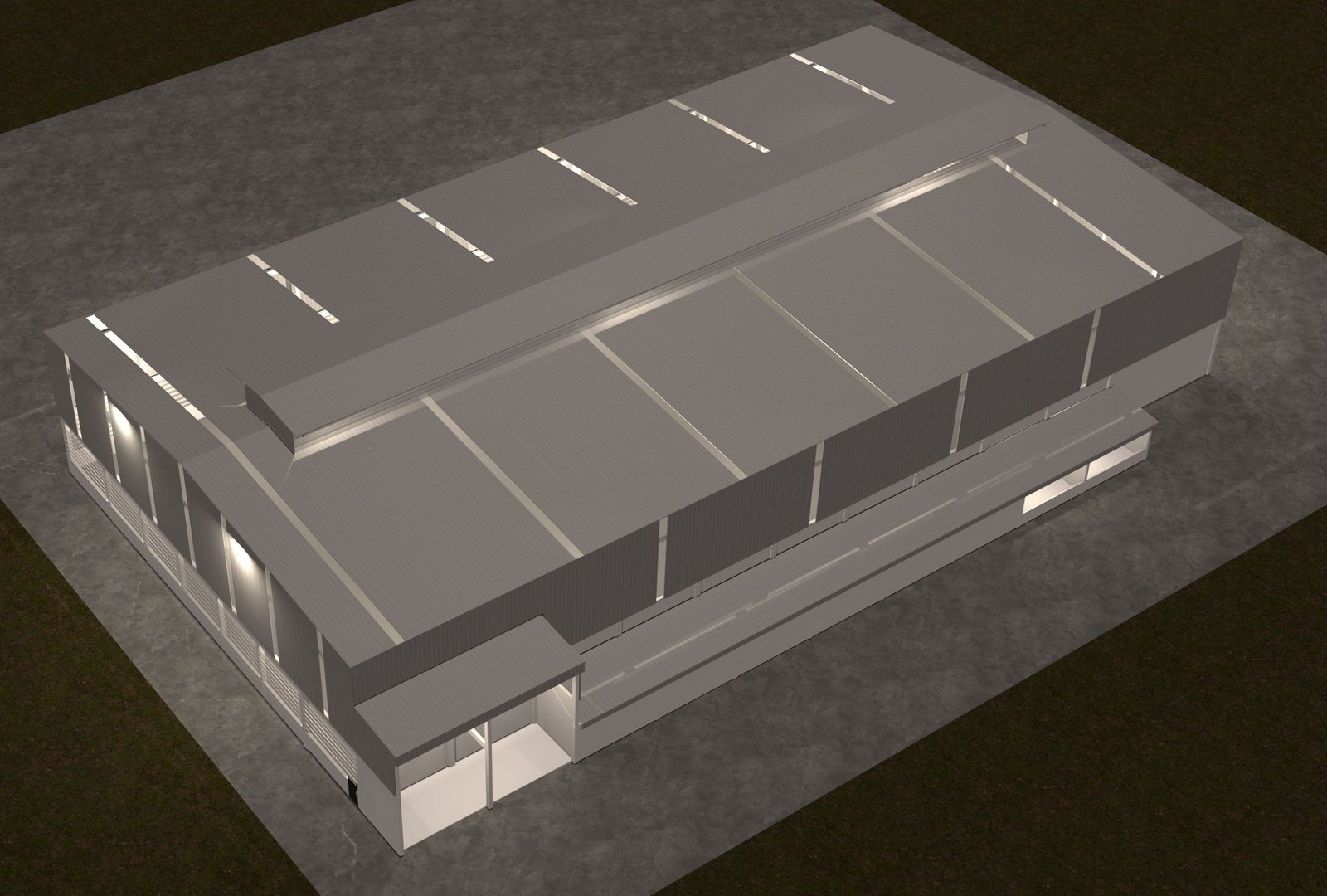 Simple Warehouse 3D - TurboSquid 1967355