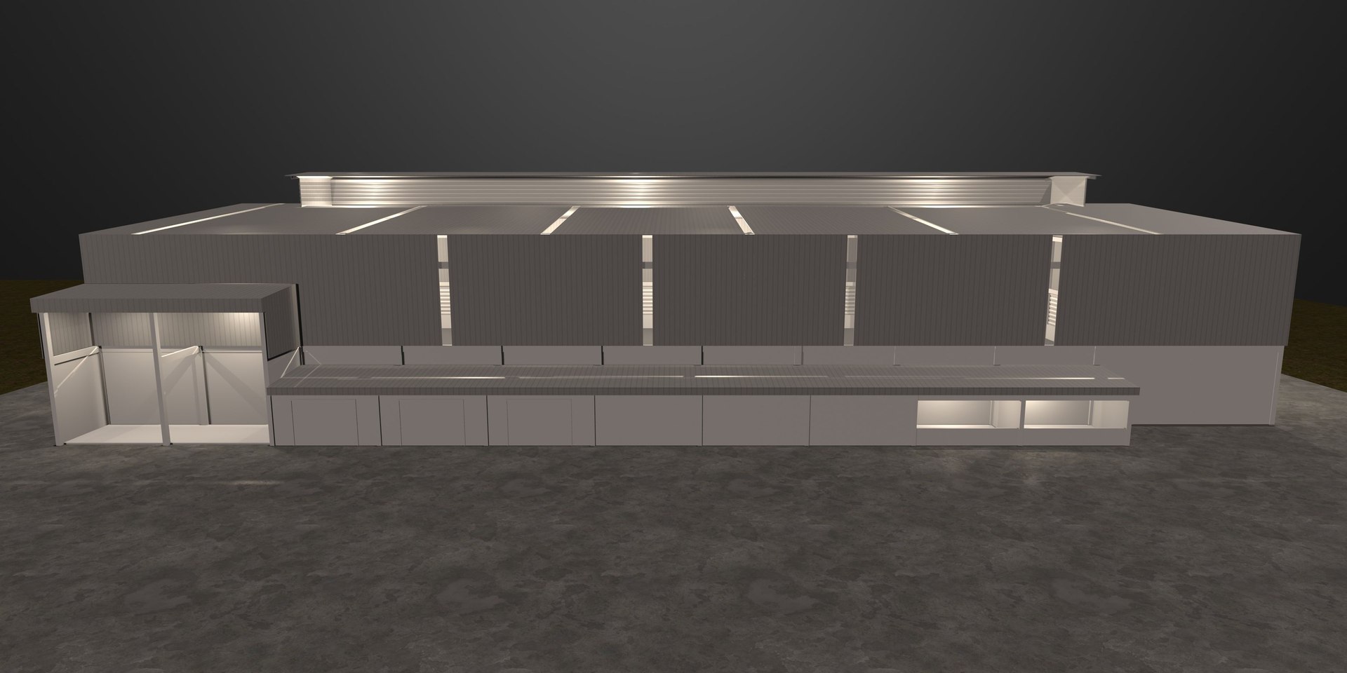 Simple Warehouse 3D - TurboSquid 1967355