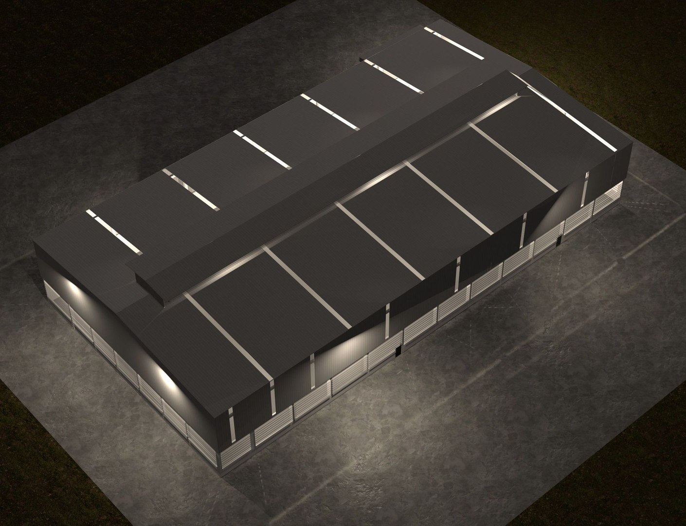 Simple Warehouse 3D - TurboSquid 1967355