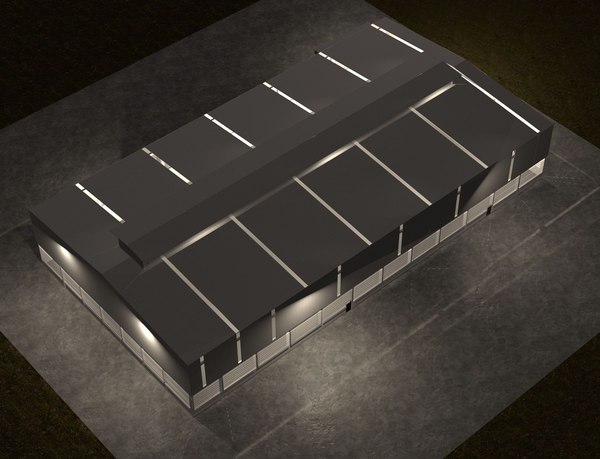 Simple warehouse 3D - TurboSquid 1967355