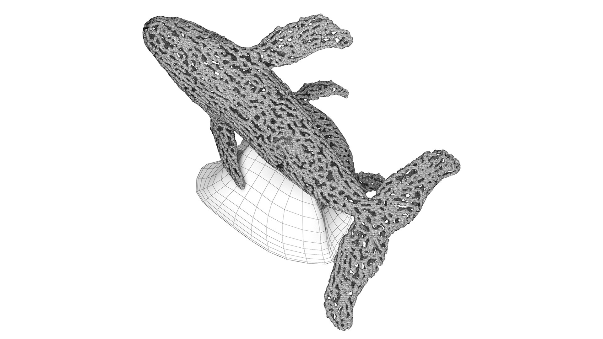 Bronze Statue Of Whales 3D Model - TurboSquid 1966660