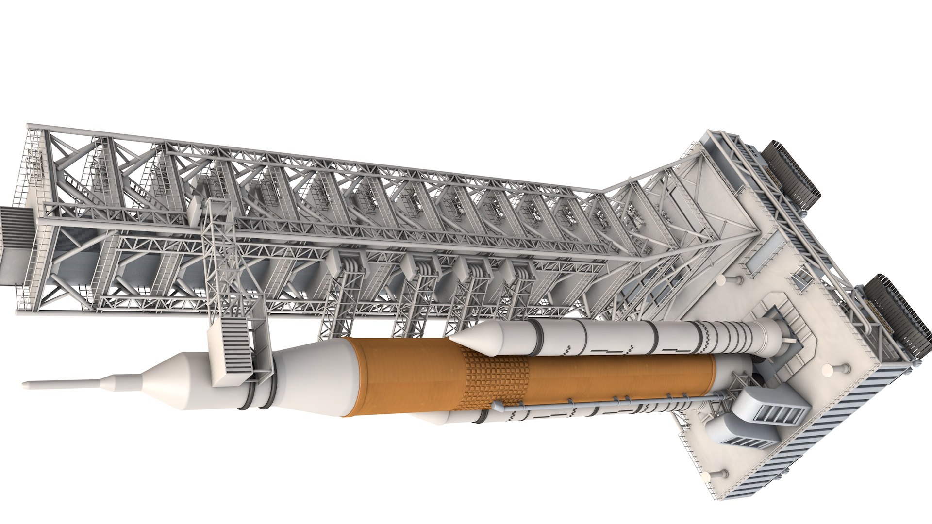 SLS Mobile Launcher Platform 3D Model - TurboSquid 2329428