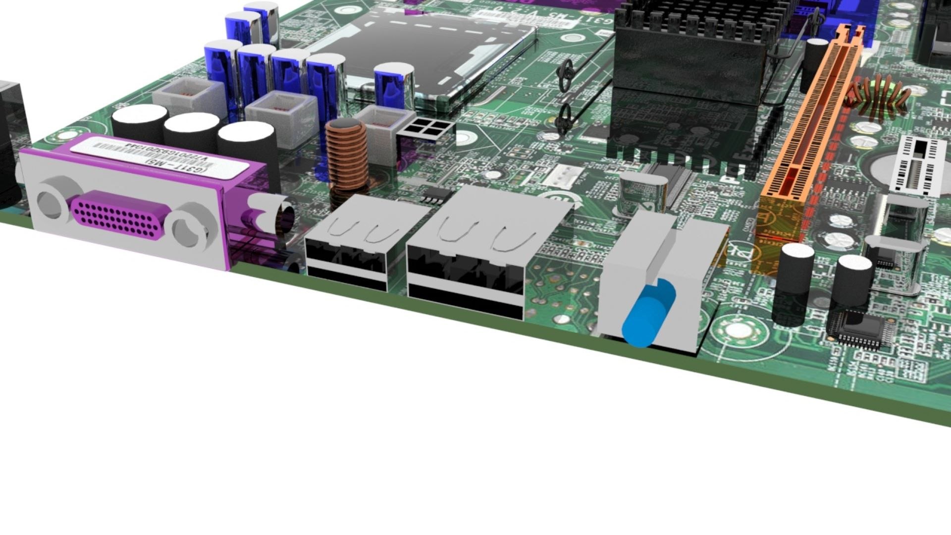 3D Model Motherboard - TurboSquid 1597691