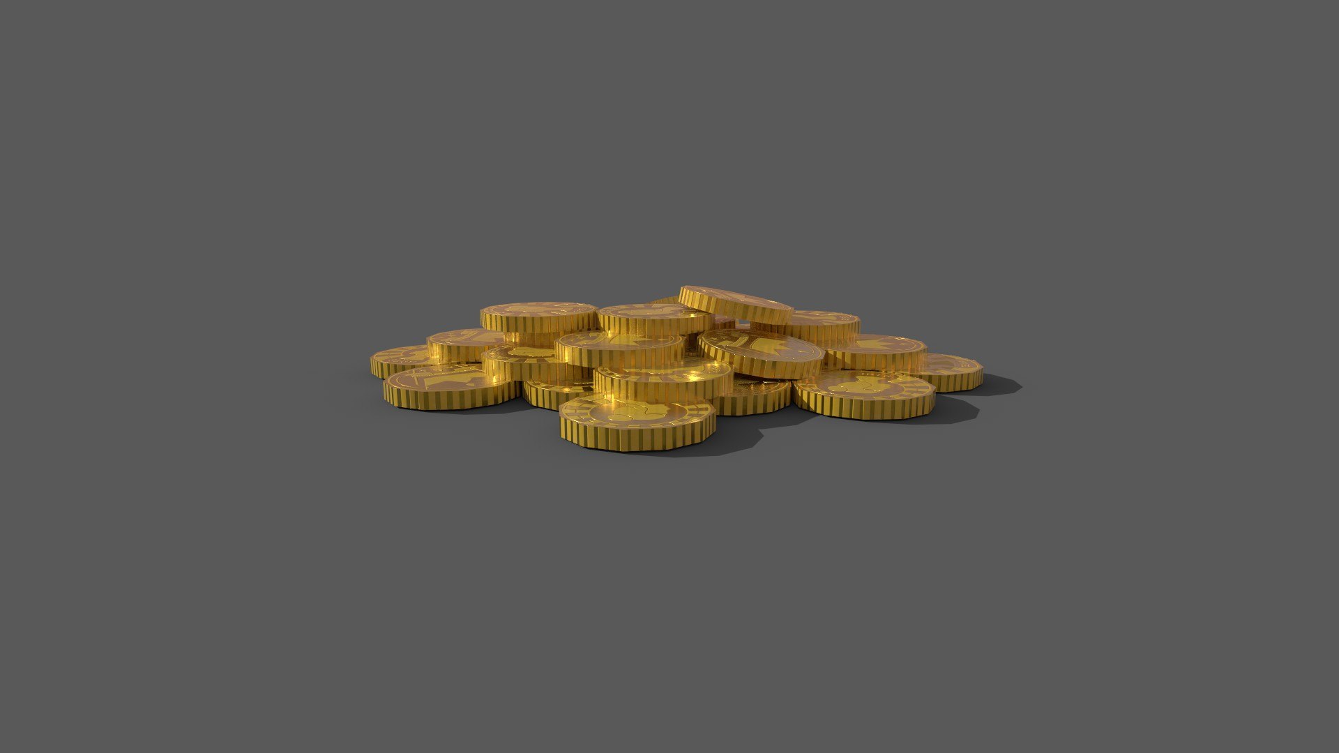 3D Game Ready Low Poly Coin Pile Collection - TurboSquid 1852878