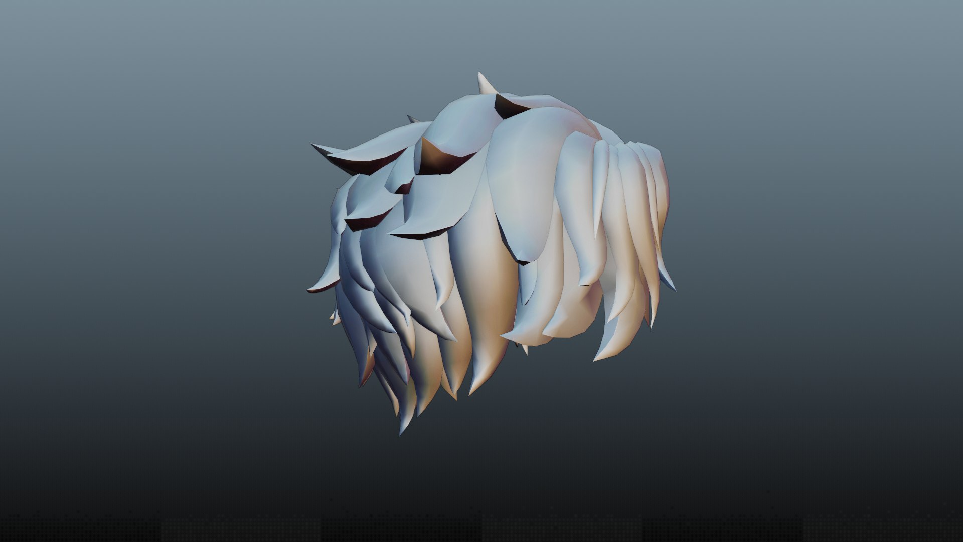 3D Female Hair 4 Colors - TurboSquid 2198354