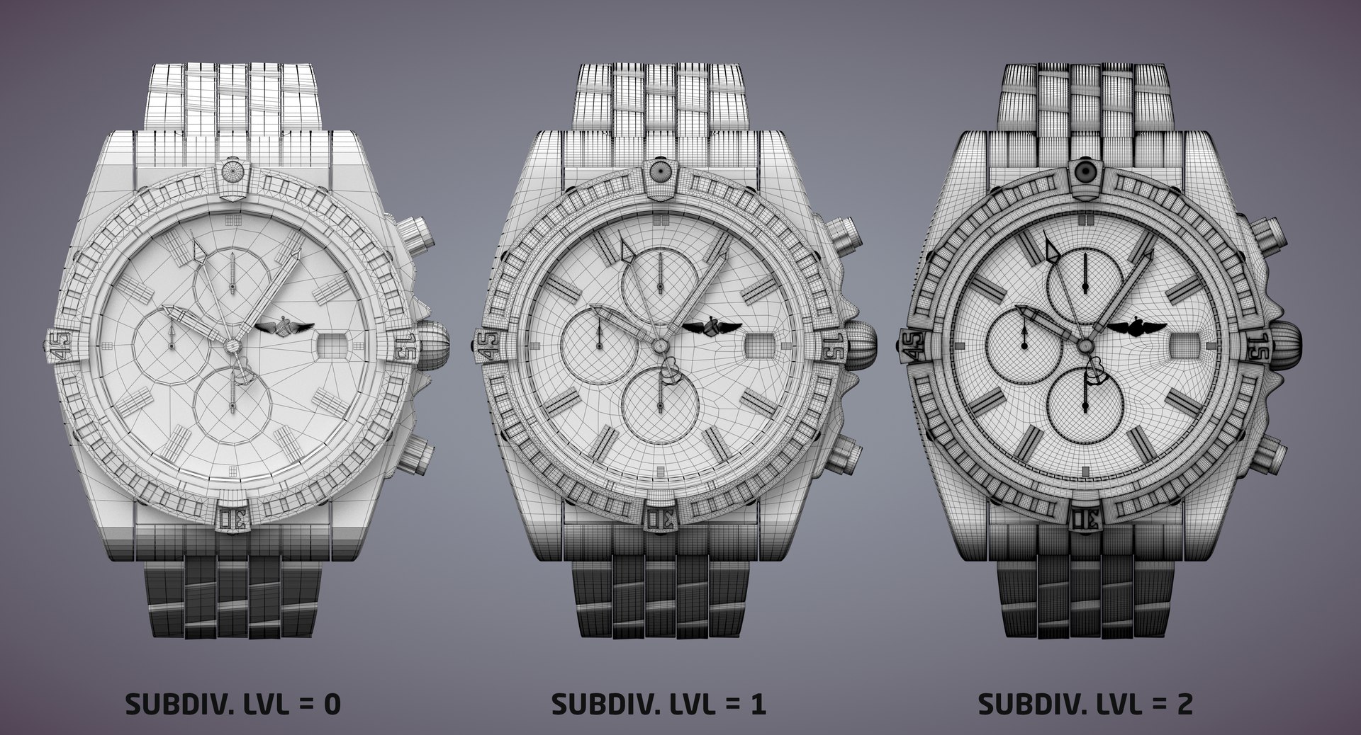 Breitling Watch Model - TurboSquid 1341493
