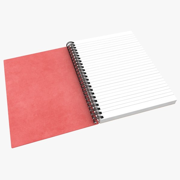 3D realistic open notebook - TurboSquid 1165842