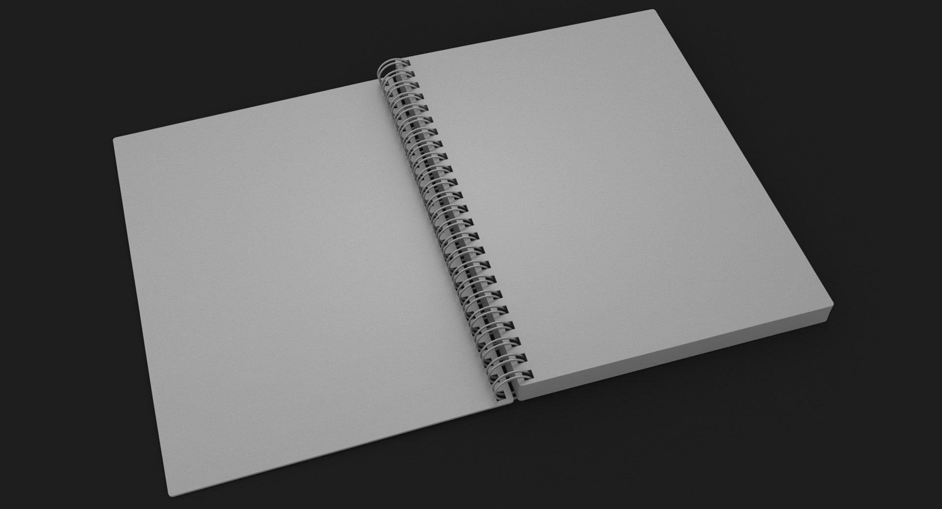 3D realistic open notebook - TurboSquid 1165842