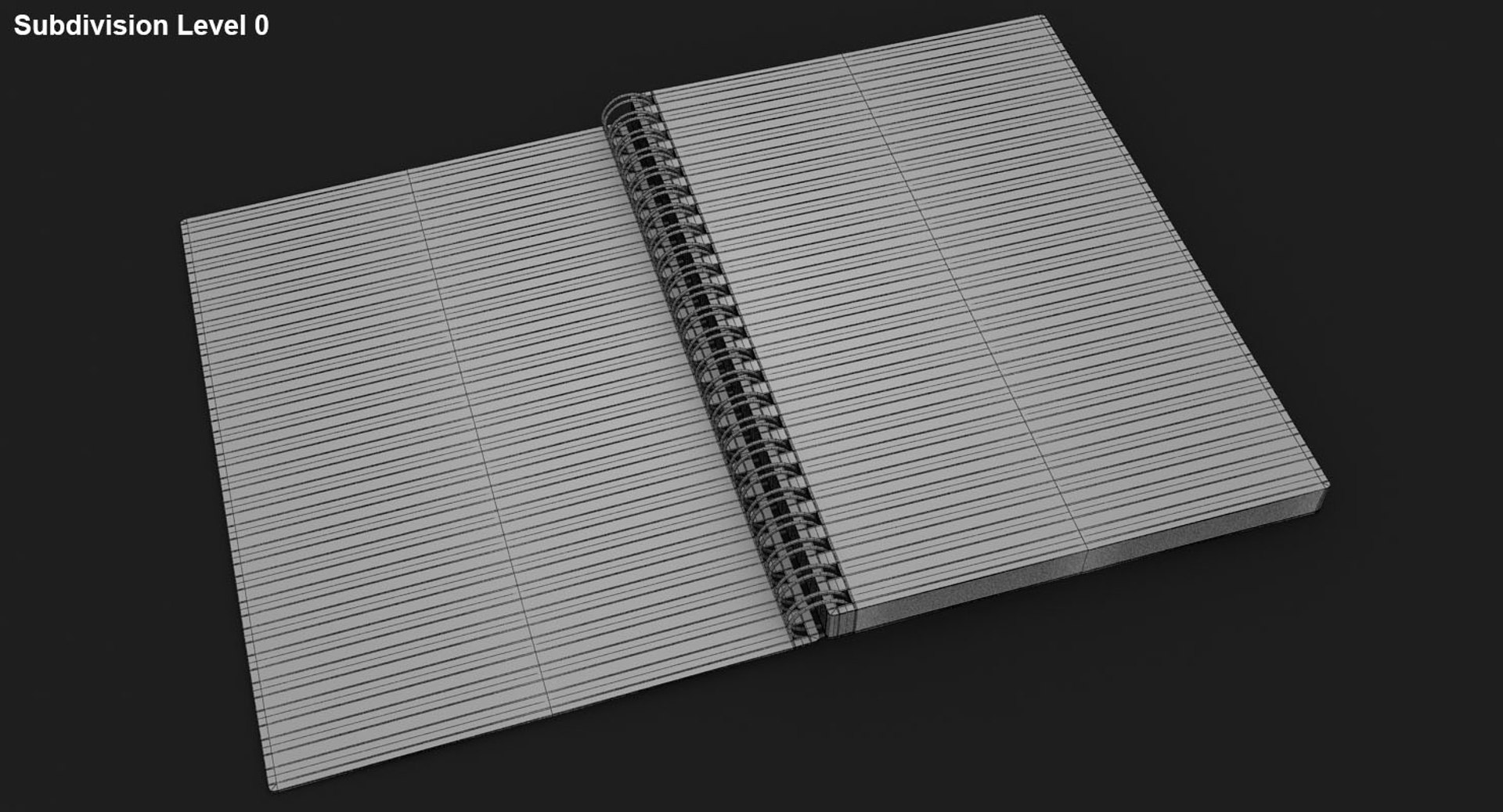 3D realistic open notebook - TurboSquid 1165842