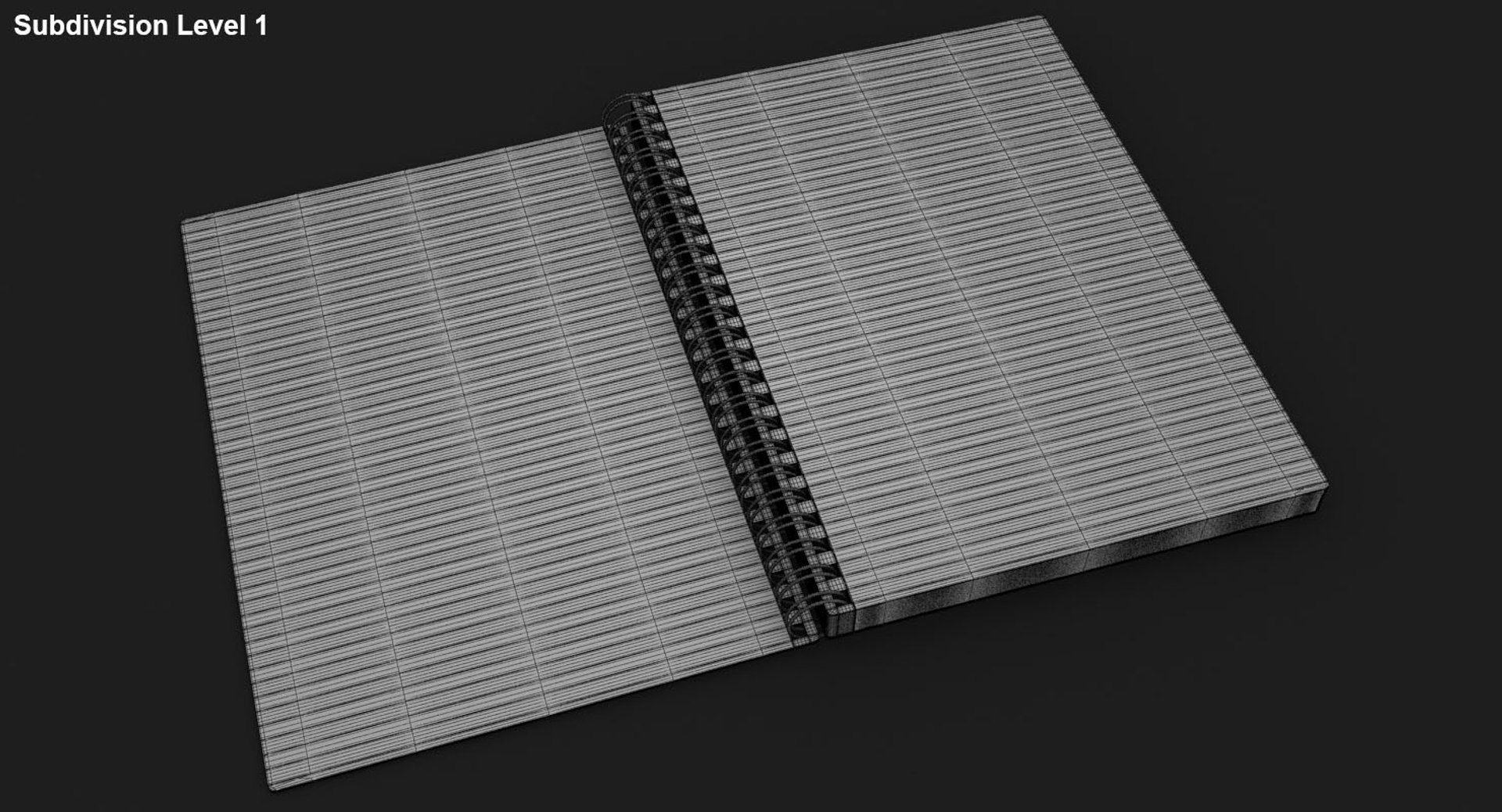3D realistic open notebook - TurboSquid 1165842