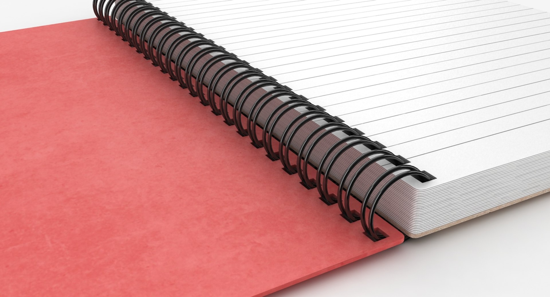 3D realistic open notebook - TurboSquid 1165842